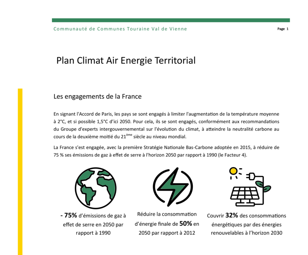 Plan Climat Air Energie Territorial Pcaet Touraine Val De Vienne